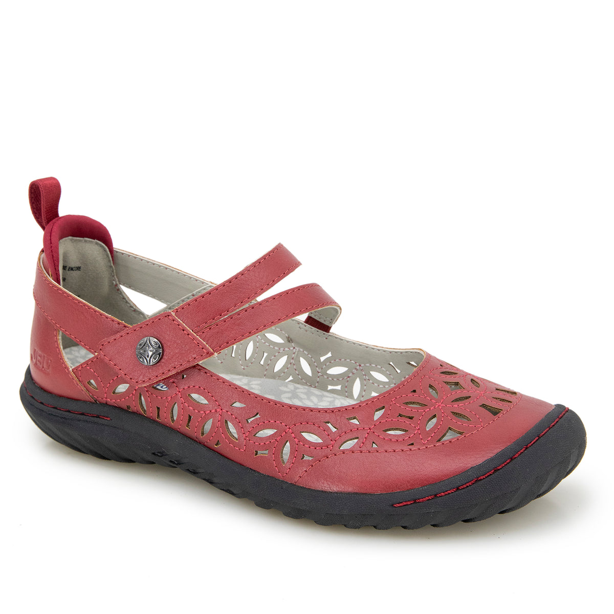 JBU Women's Mary Janes Bellerose Encore - Red