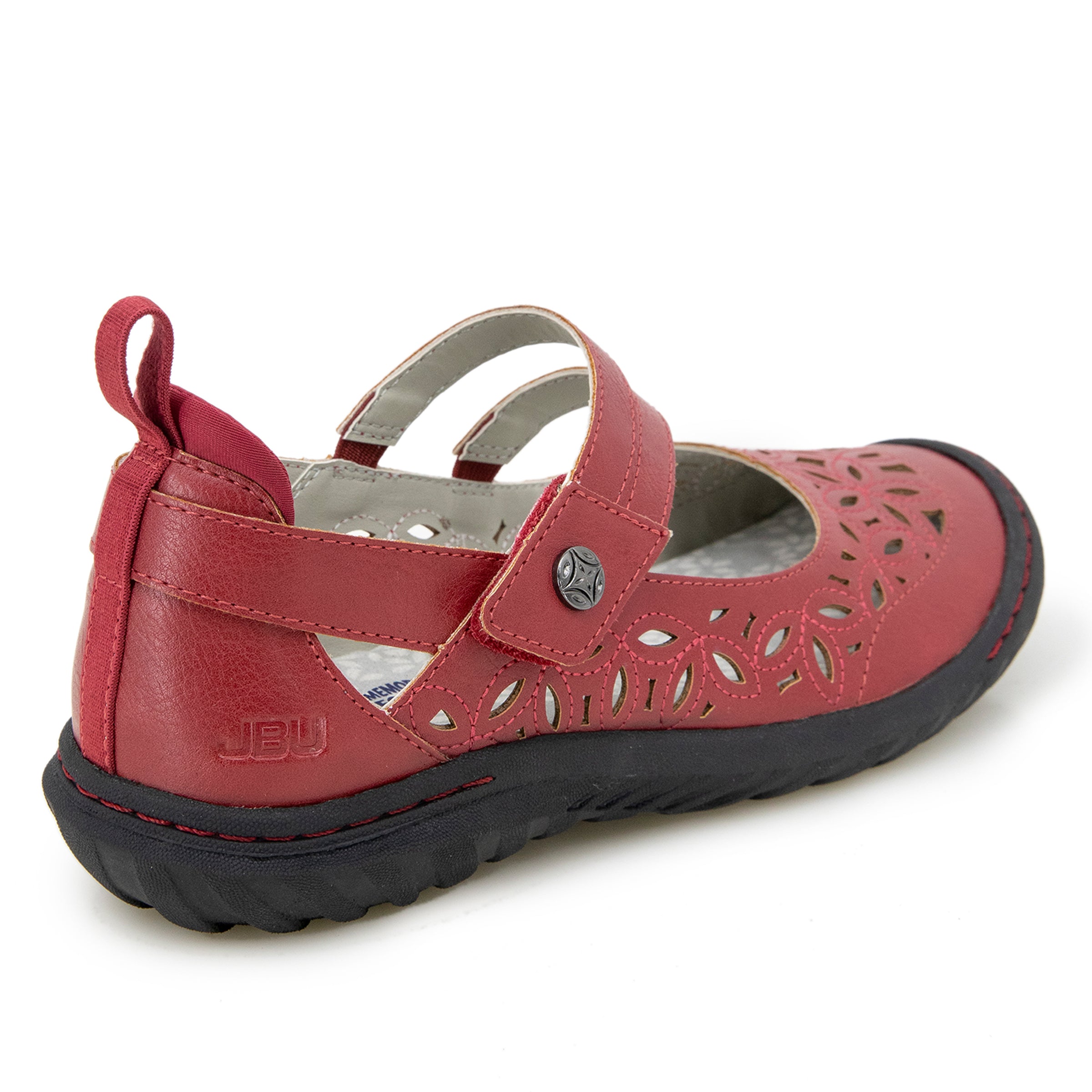 JBU Women's Mary Janes Bellerose Encore - Red